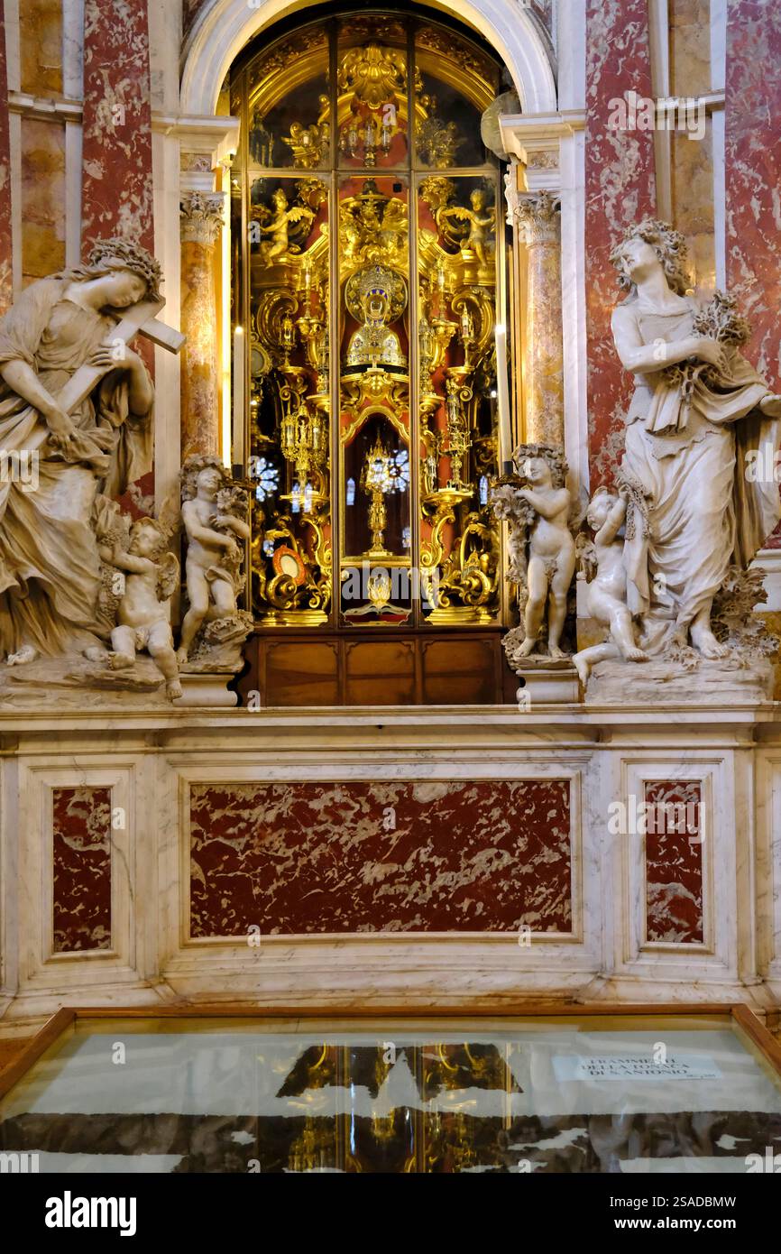 Basilica of Saint Anthony of Padua. The chapel of the relics of Saint Anthony. Padua. Italy ...