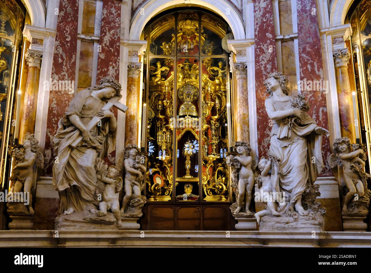 Basilica of Saint Anthony of Padua. The chapel of the relics of Saint Anthony. Padua. Italy ...
