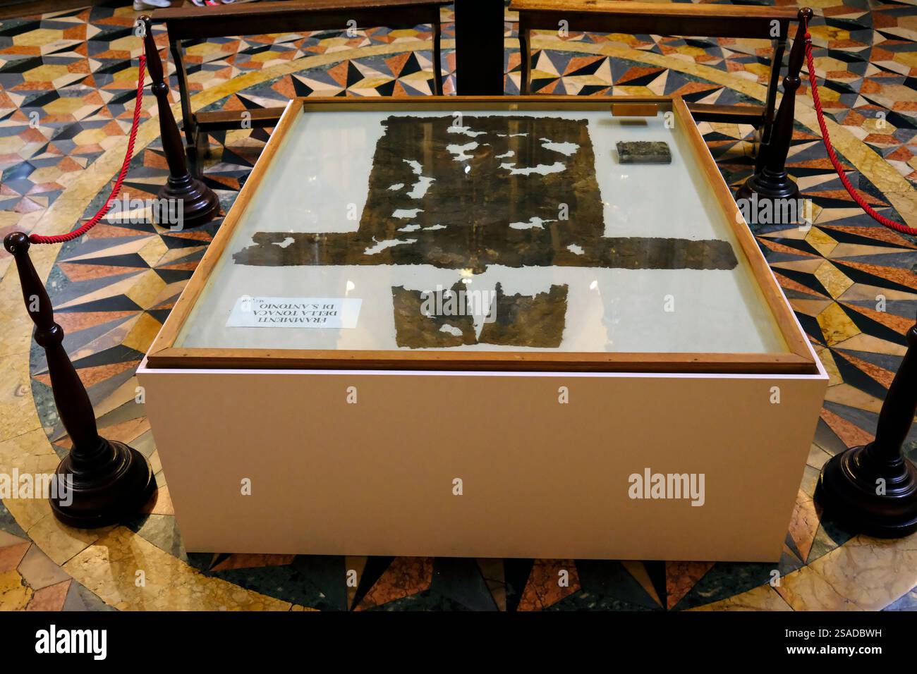 Basilica of Saint Anthony of Padua. The chapel of the relics of Saint Anthony. Fragments of the ...