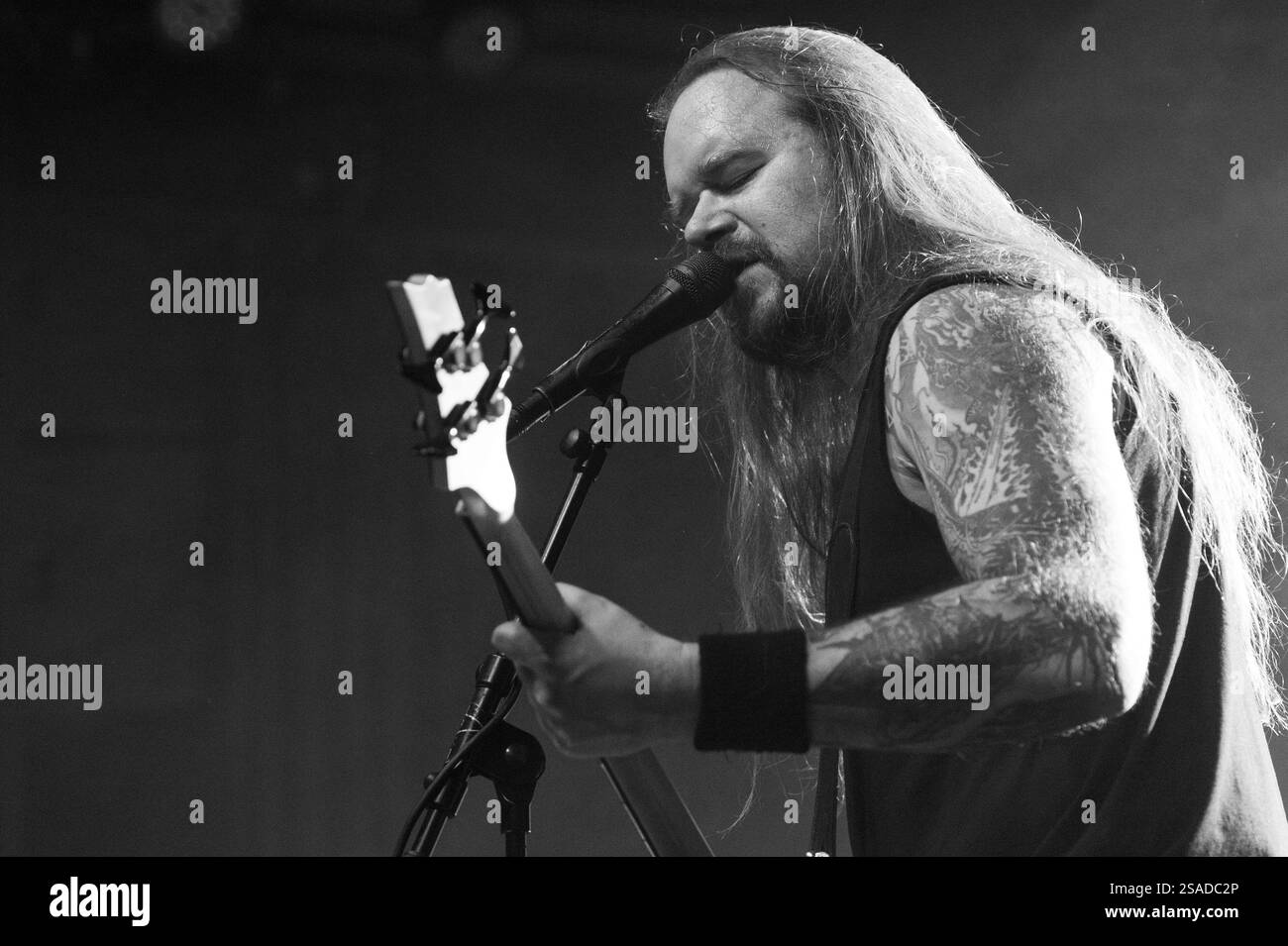 Munich, Germany, January 27th 2025: Niilo Sevänen (Vocals, Bass Guitar ...