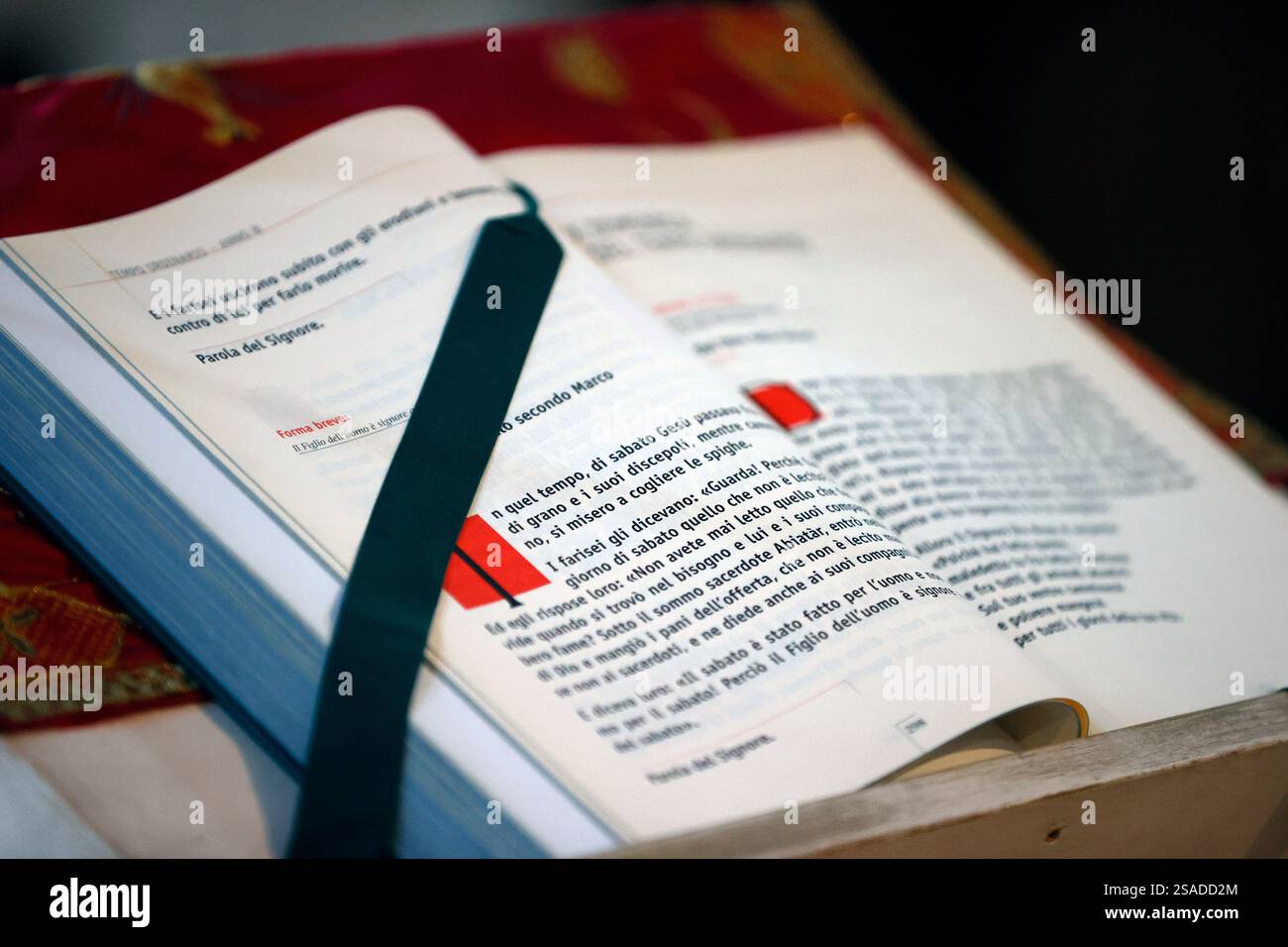 Cistercian Abbey of Santa Maria di Follina. Open bible in church ...