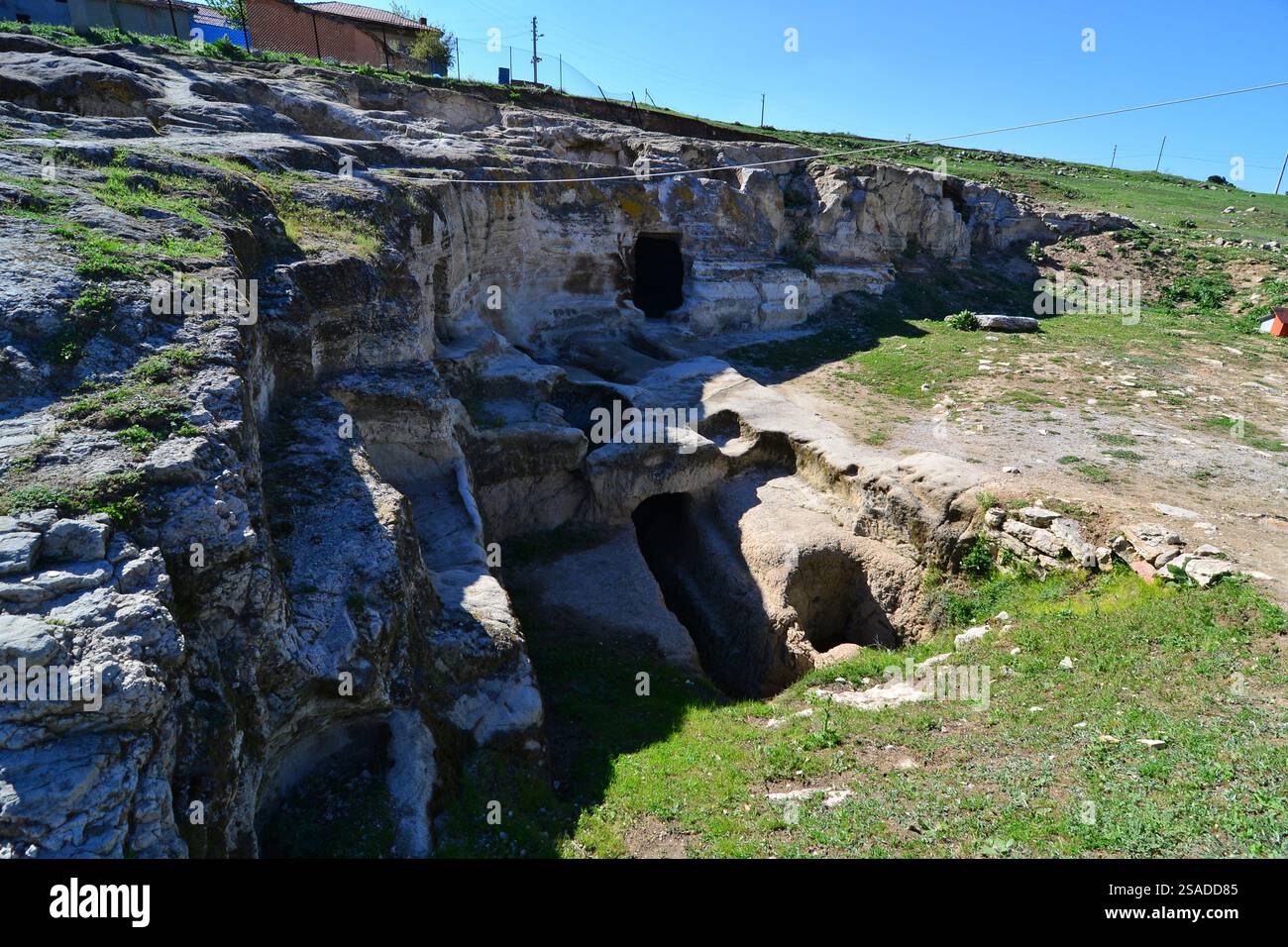 The Underground City, located in Han, Turkey, was used in ancient times ...