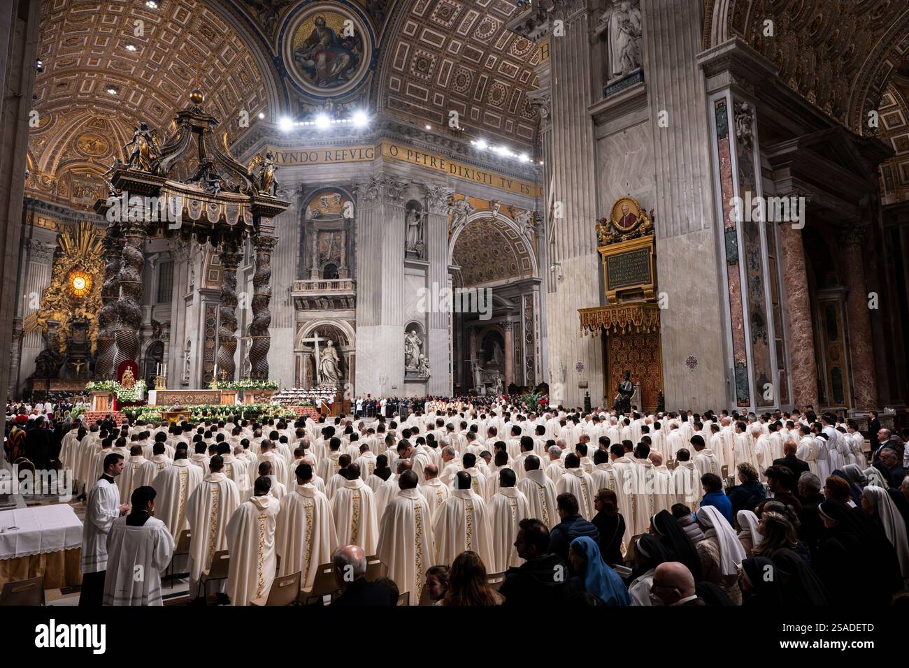 Pope Francis leads a mass at St Peter’s basilica for the Feast of the ...