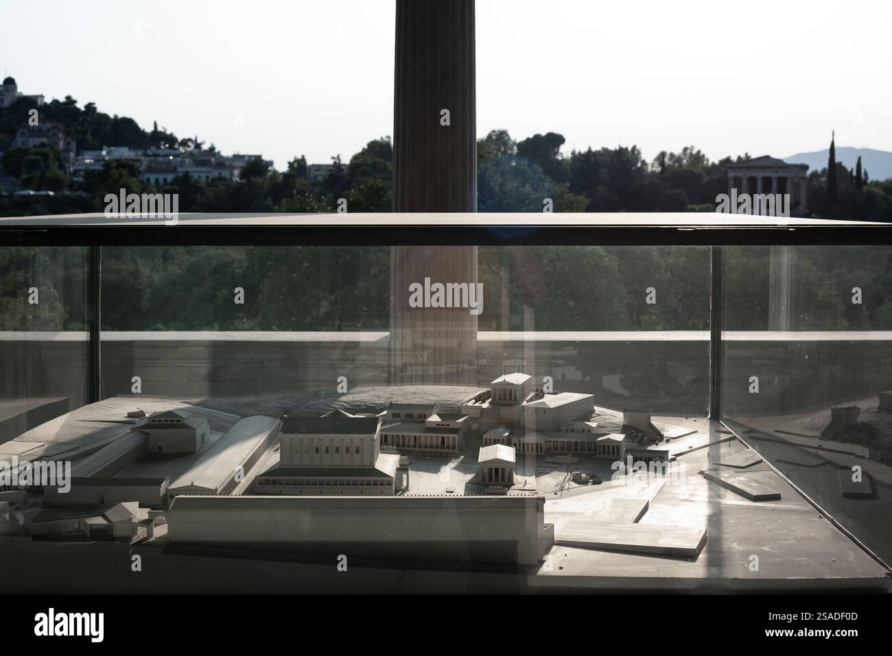 Architectural model of Ancient Agora of Athens with Stoa of Attalos and ...