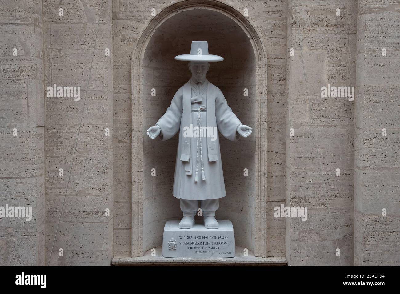 Vatican City, September 16, 2023: Unveiling of the statue of St. Andrew ...