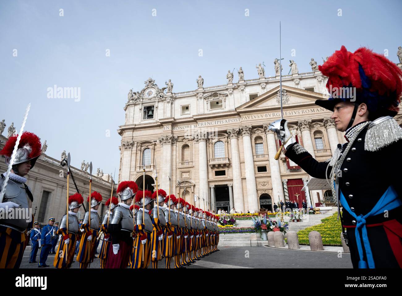 Pope Francis presides over the Easter Mass as part of the Holy Week ...