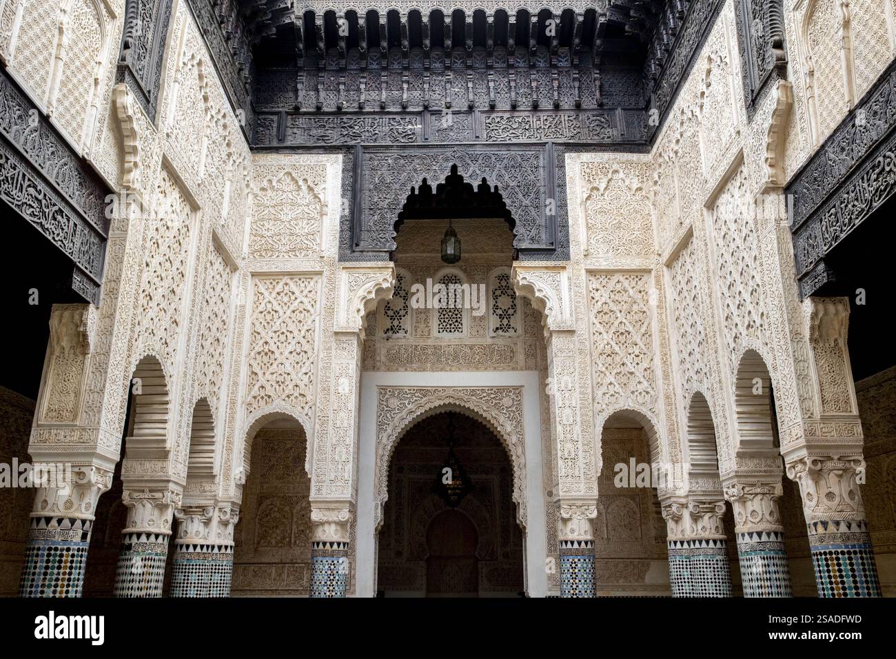 Merinide Abu al Hassan medersa, Sale, Morocco Stock Photo - Alamy