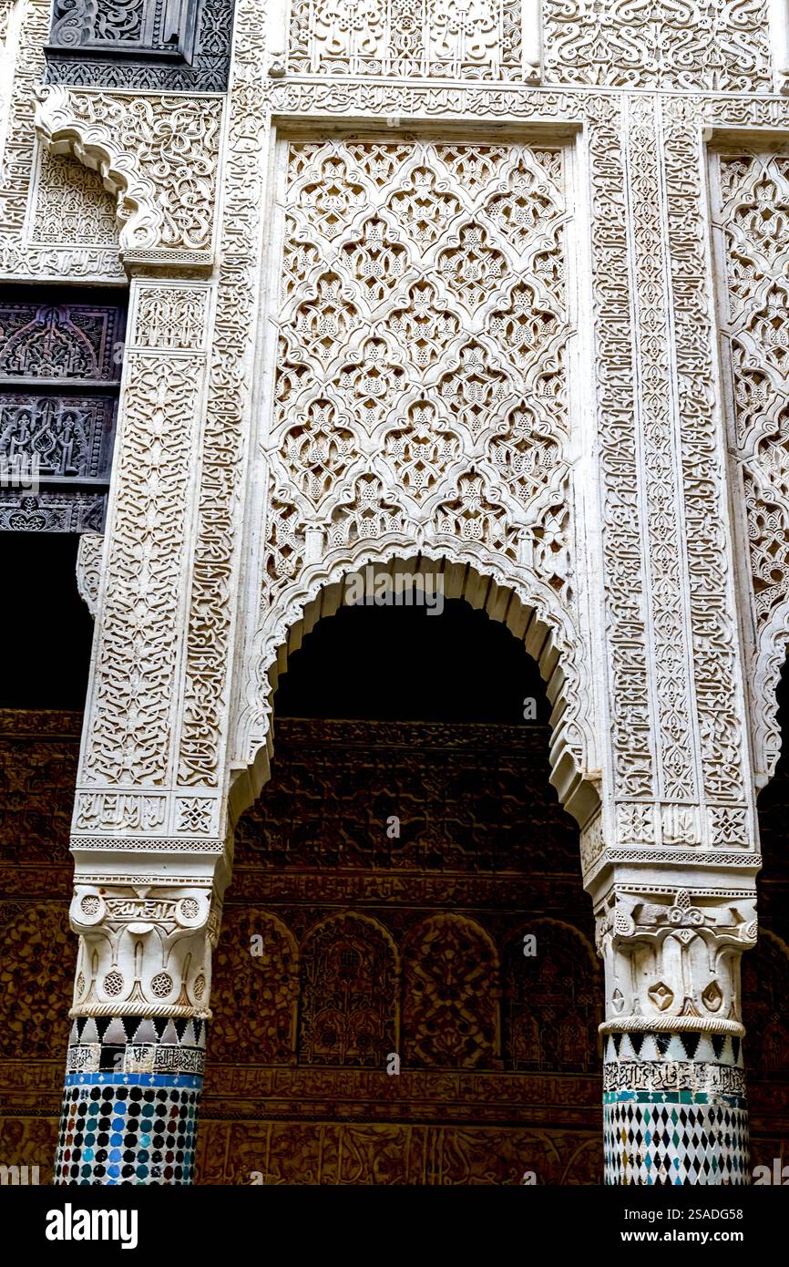 Merinide Abu al Hassan medersa, Sale, Morocco Stock Photo - Alamy