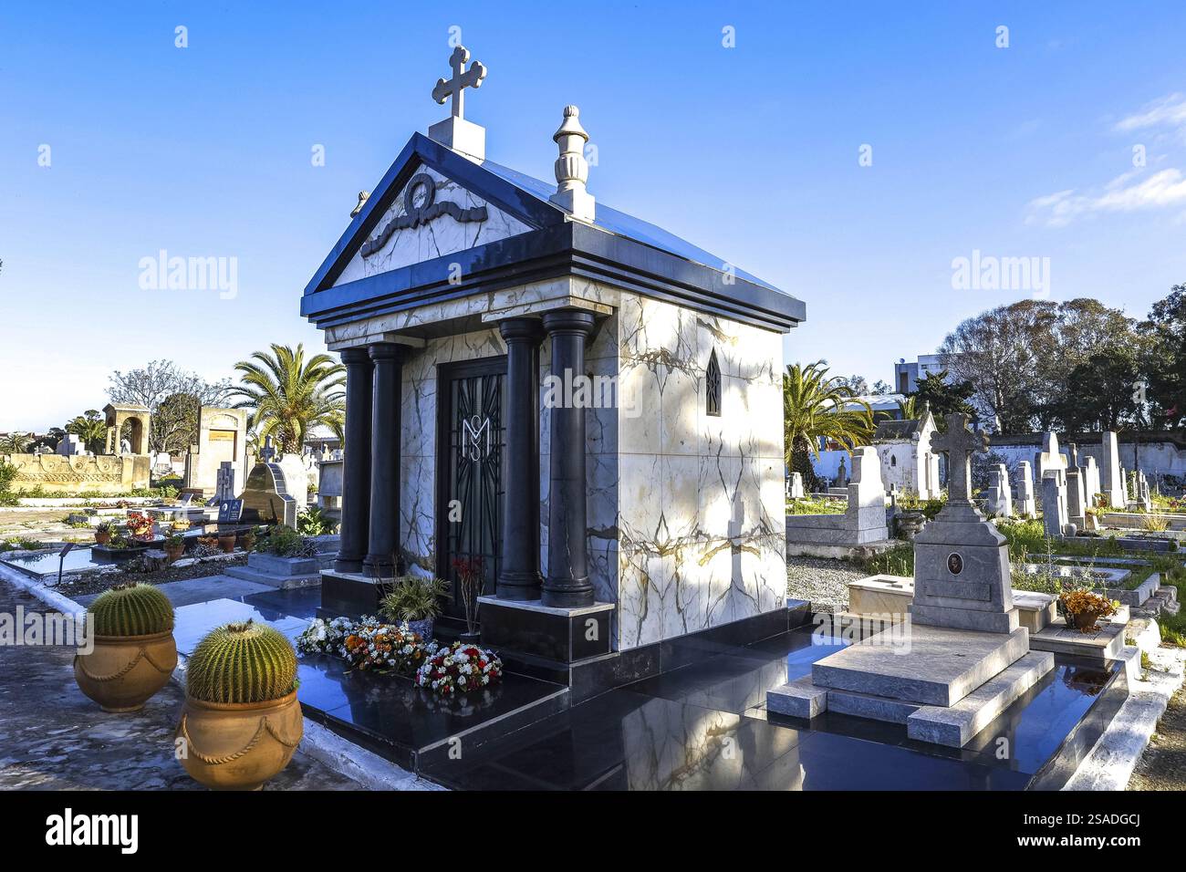 European cemetery, Rabat, Morocco. Mobutu Sese Seko’s grave Stock Photo ...