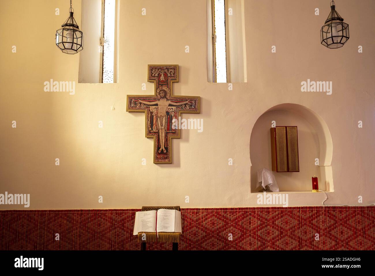 Maison de la Visitation Franciscan monastery, Tazert, Morocco. Church ...