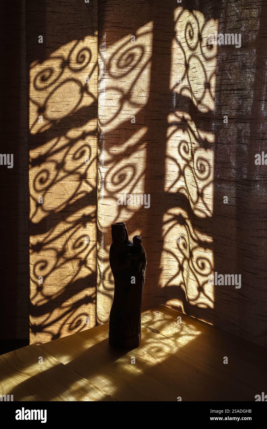 Maison de la Visitation Franciscan monastery, Tazert, Morocco. Statue ...