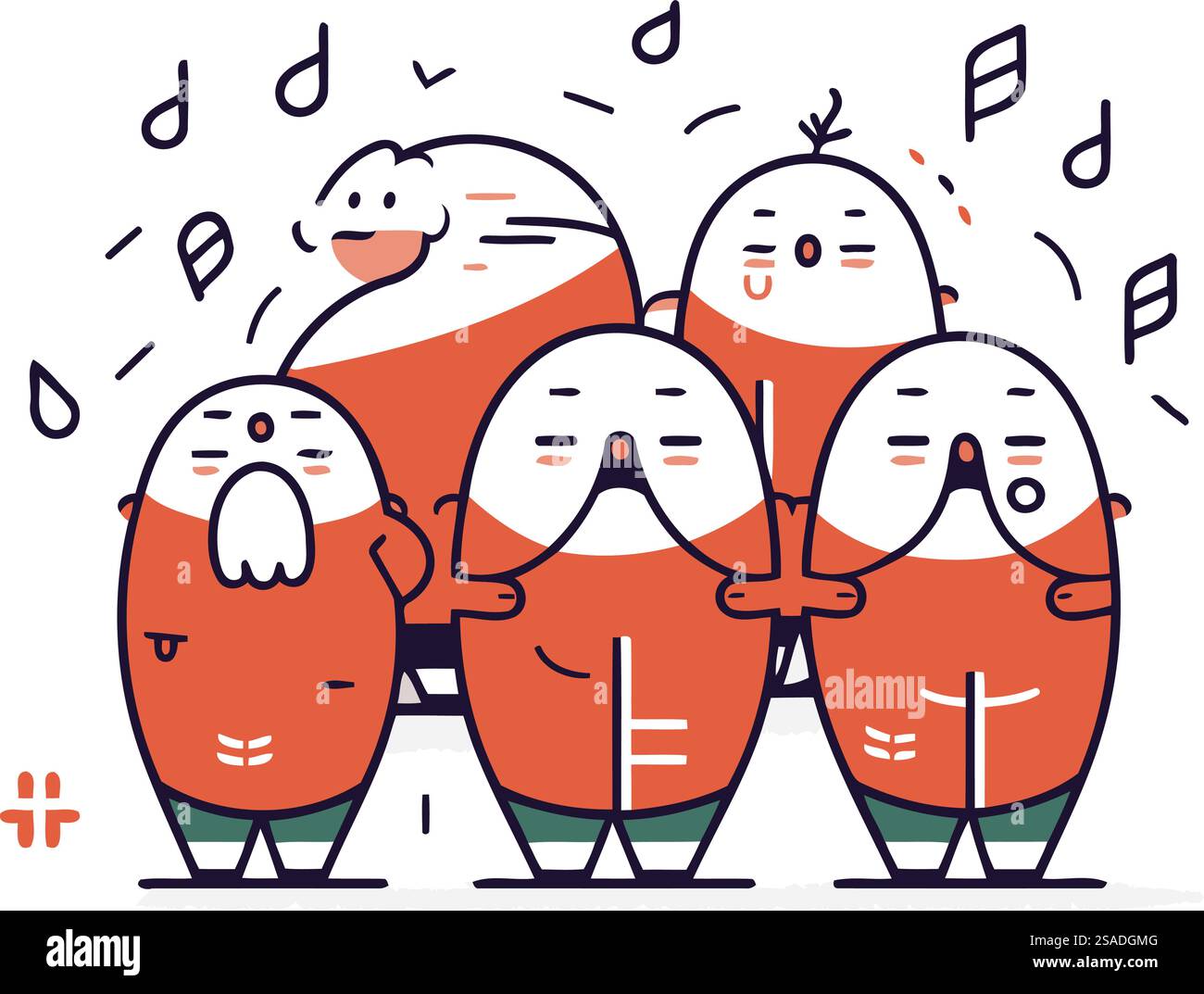 Cute funny rugby ball characters. Vector illustration in cartoon style ...