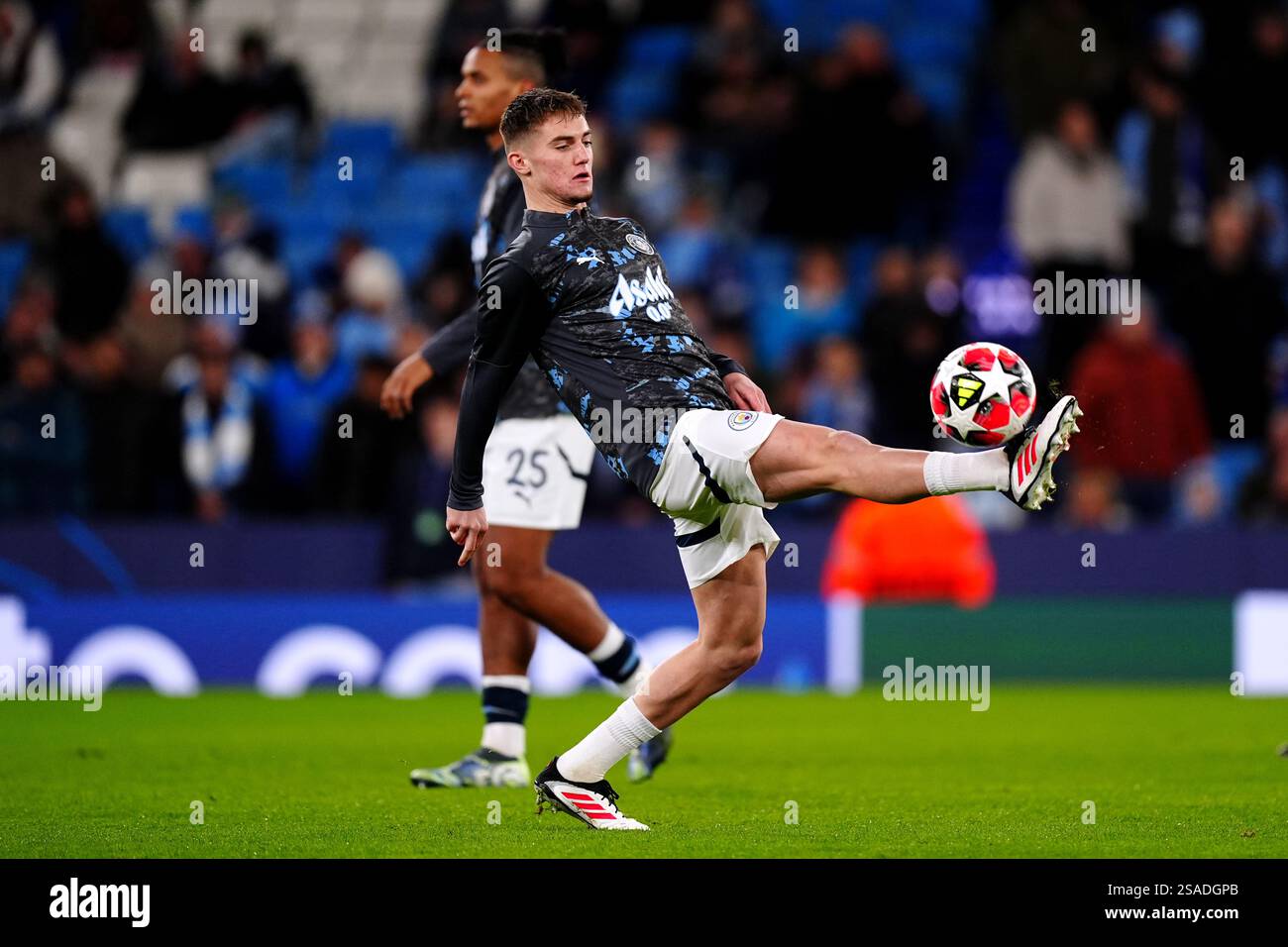 Manchester City’s Jacob Wright during the UEFA Champions League, league ...