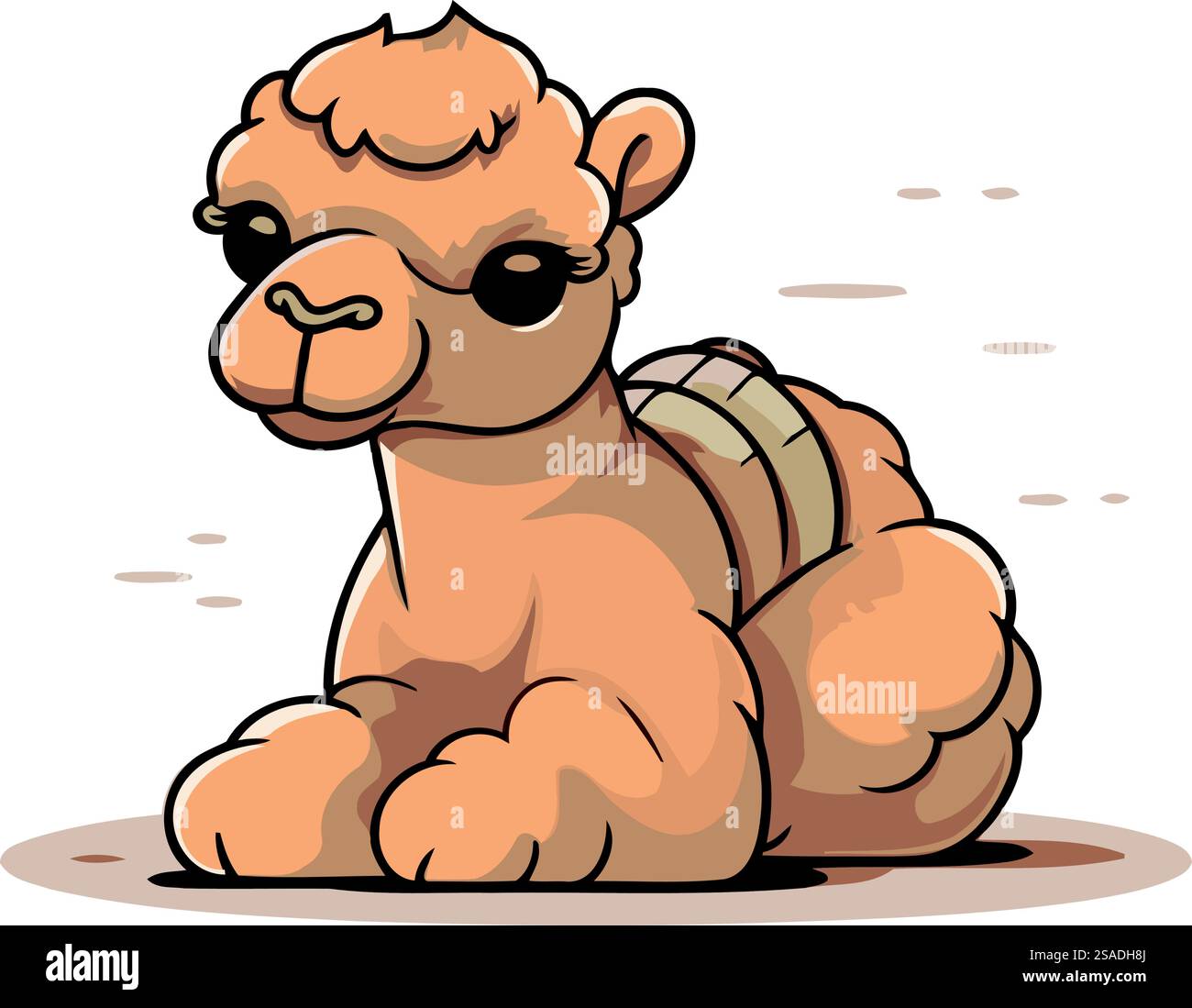Camel sitting Stock Vector Images - Alamy