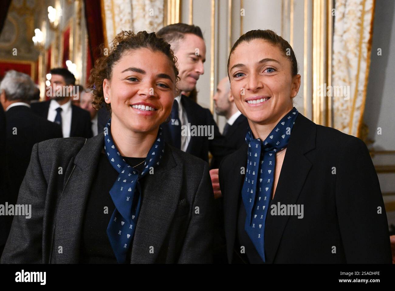 Rome, Italy. 29th Jan, 2025. Jasmine Paolini and Sara Errani seen ...