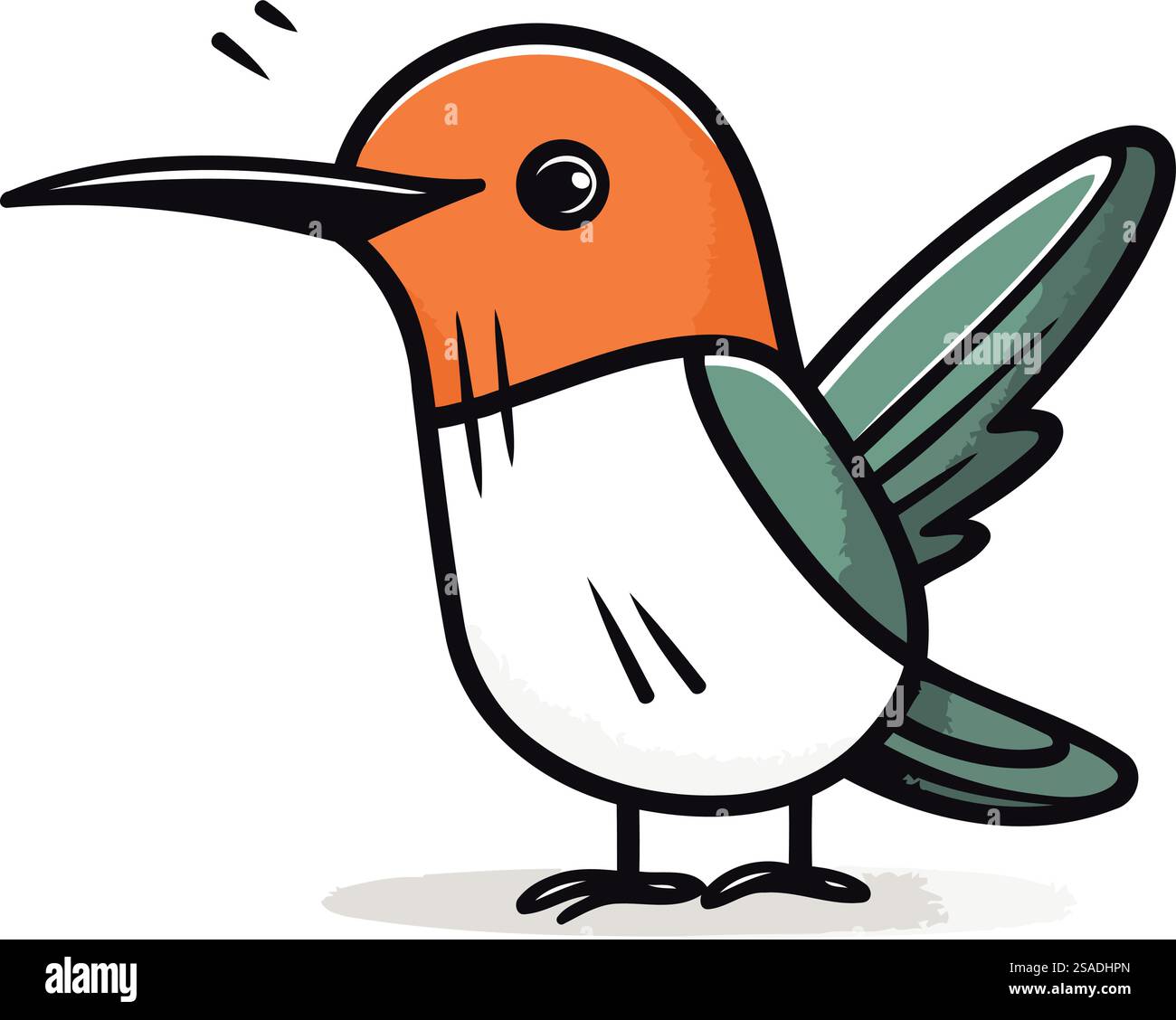 Hummingbird Cartoon Vector Illustration of a Hummingbird Stock Vector ...