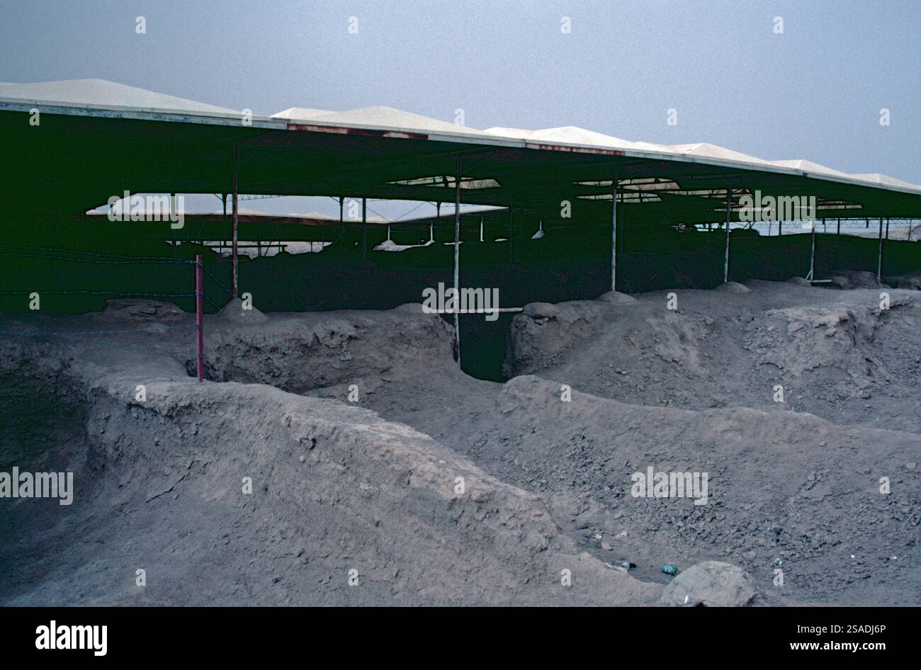 Palace of Zimri-Lim, Mari, nowadays Tell Hariri, Syria, May 1987 Stock ...