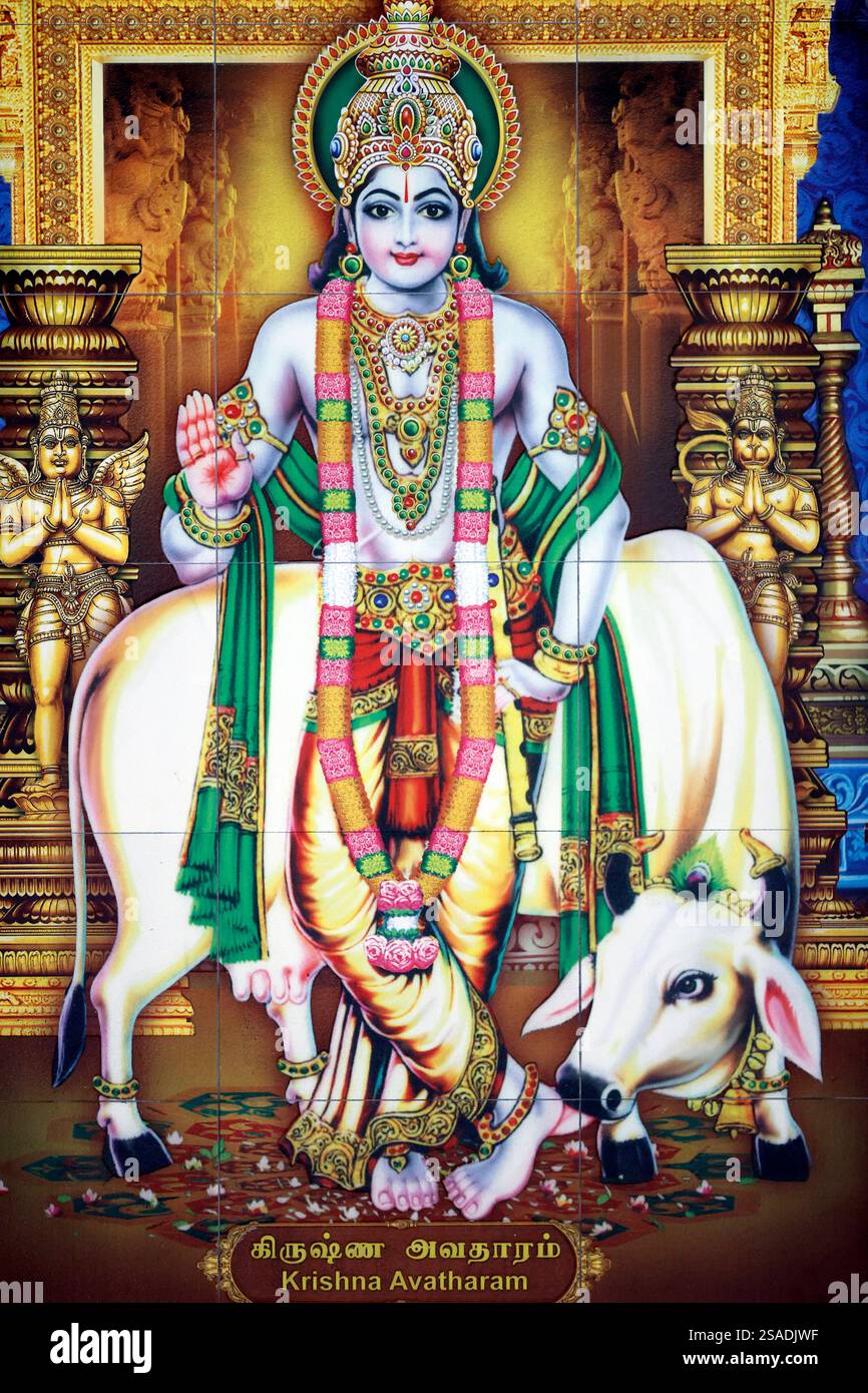 Sri Maha Mariamman Hindu Temple founded in 1873. Krishna is a major ...