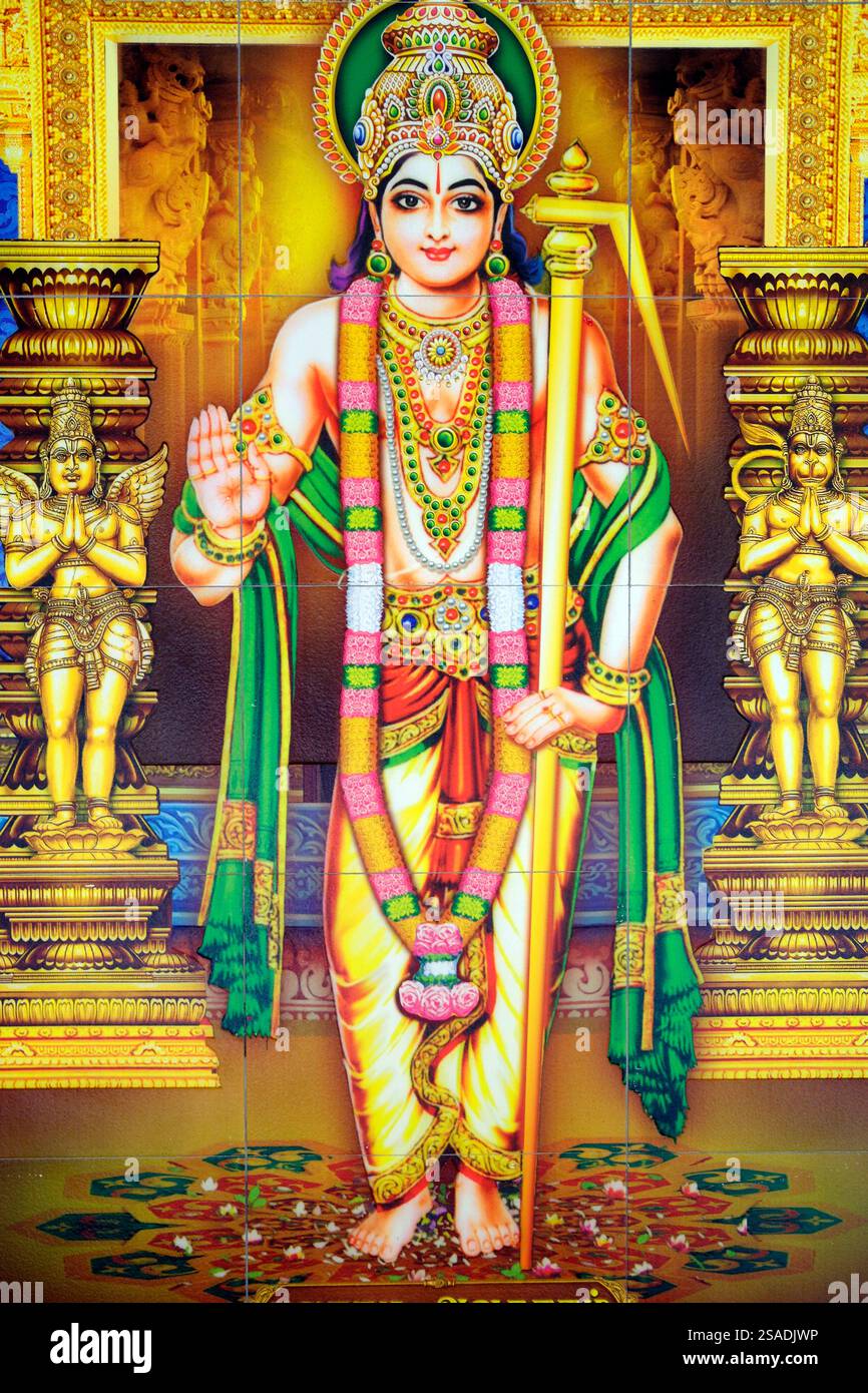Sri Maha Mariamman Hindu Temple founded in 1873. Balarama is a Hindu ...