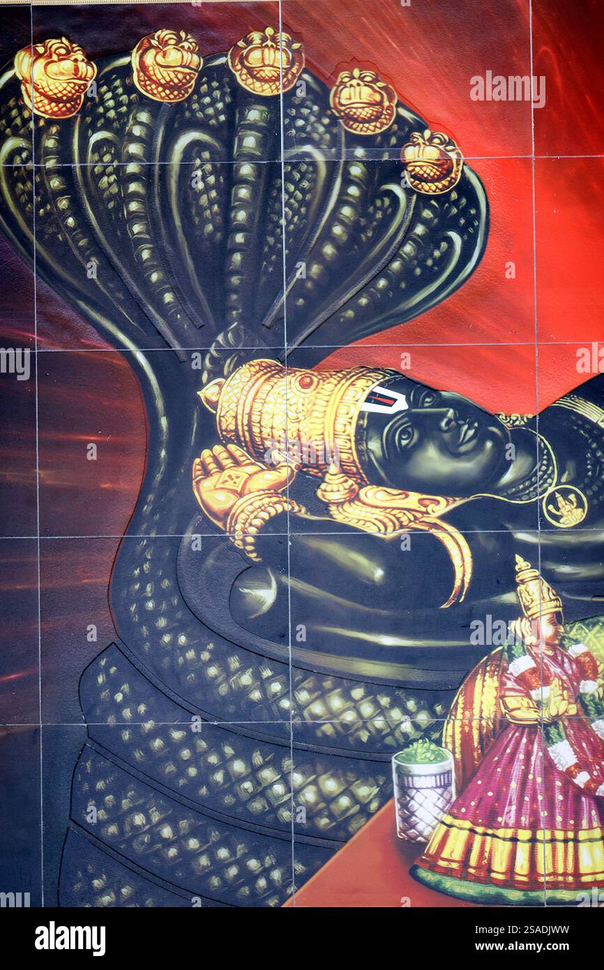 Sri Maha Mariamman Hindu Temple founded in 1873. Vishnu is referred ...