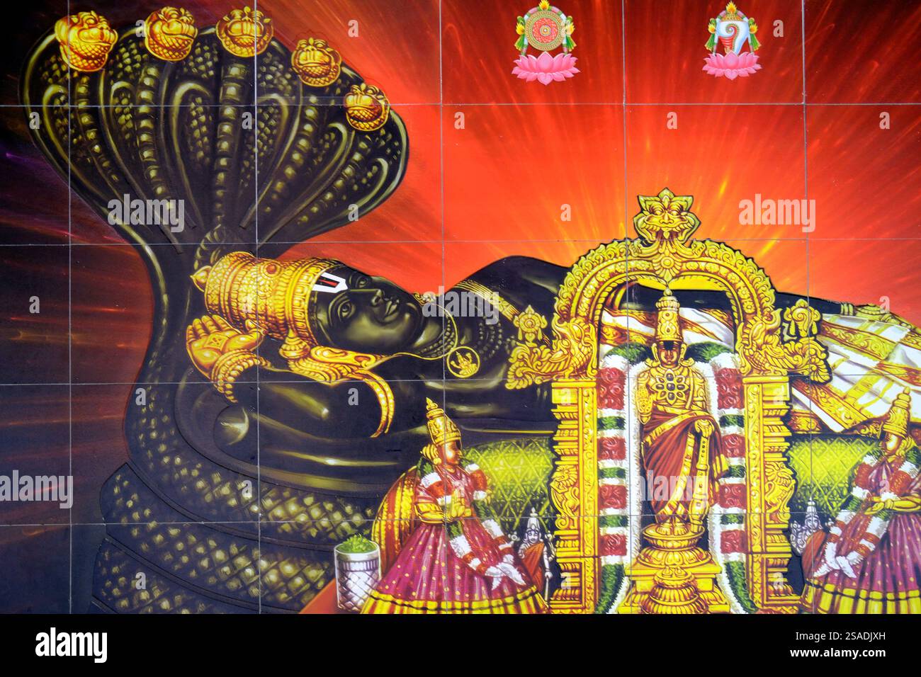 Sri Maha Mariamman Hindu Temple founded in 1873. Vishnu is referred ...