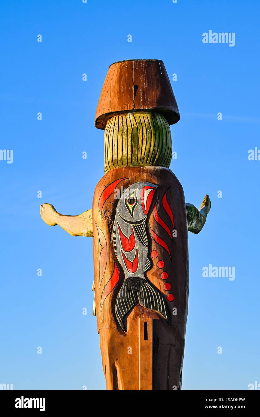Coast Salish, Squamish Nation, Welcoming figure, Ambleside Park, West ...