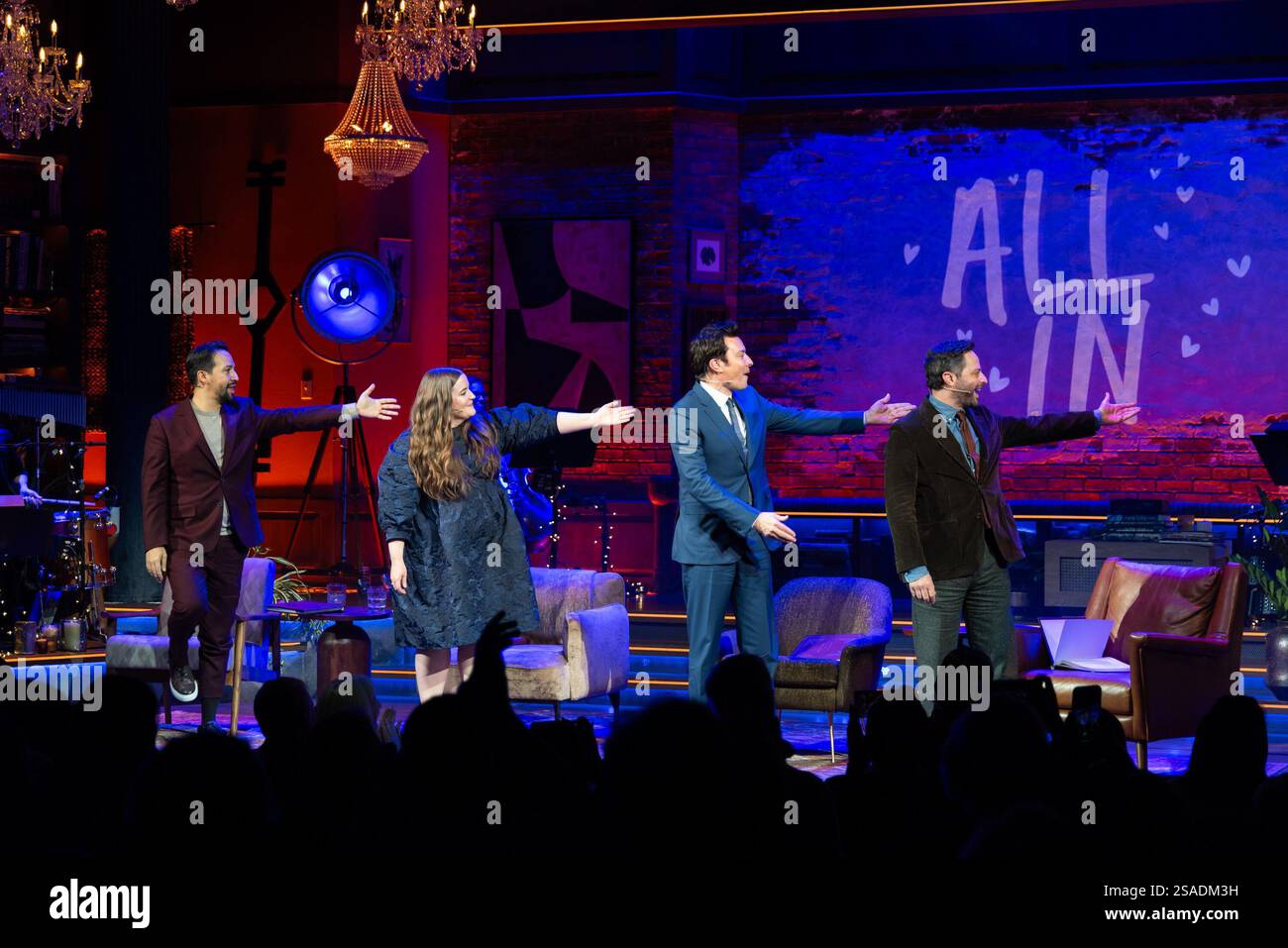 Lin-Manuel Miranda, Aidy Bryant, Jimmy Fallon, Nick Kroll Photo Call for Jimmy Fallon Joins Cast ...