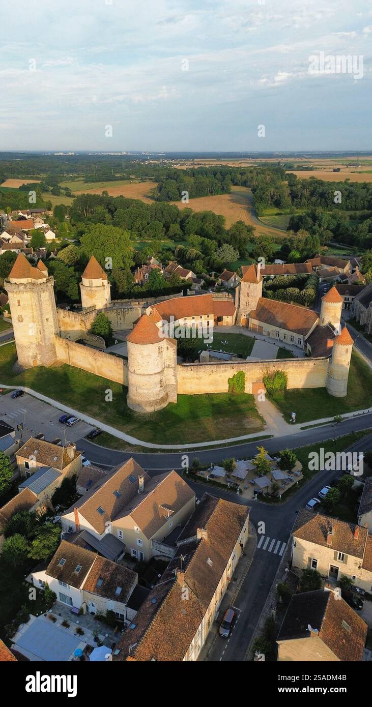 Drone photo blandy castle france hi-res stock photography and images ...