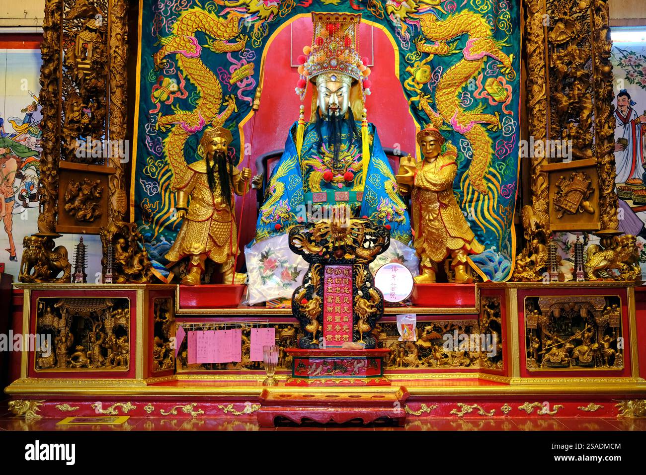 Guan Di chinese taoist Temple in Chinatown. Guan Di the God of War ...