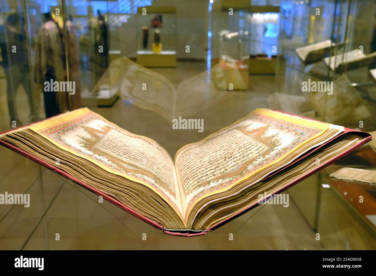Islamic Arts Museum. Exhibition of old Quran. Kuala Lumpur. Malaysia ...