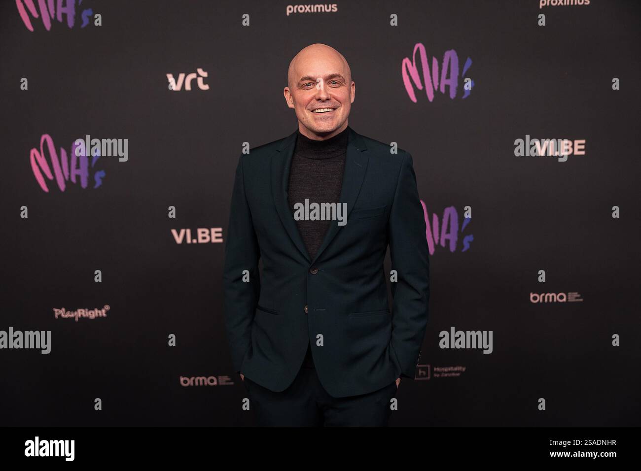 Merksem, Belgium. 29th Jan, 2025. Presenter Philippe Geubels pictured ...