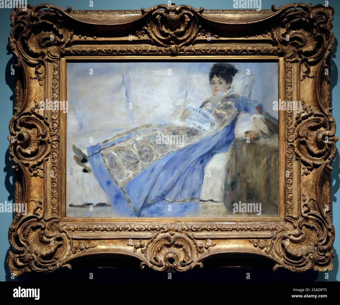 Calouste Gulbenkian Museum. Portrait of Camille Monet. Pierre Auguste ...