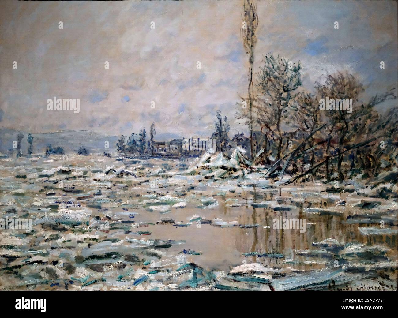 Calouste Gulbenkian Museum. The break up of the ice. Claude Monet ...