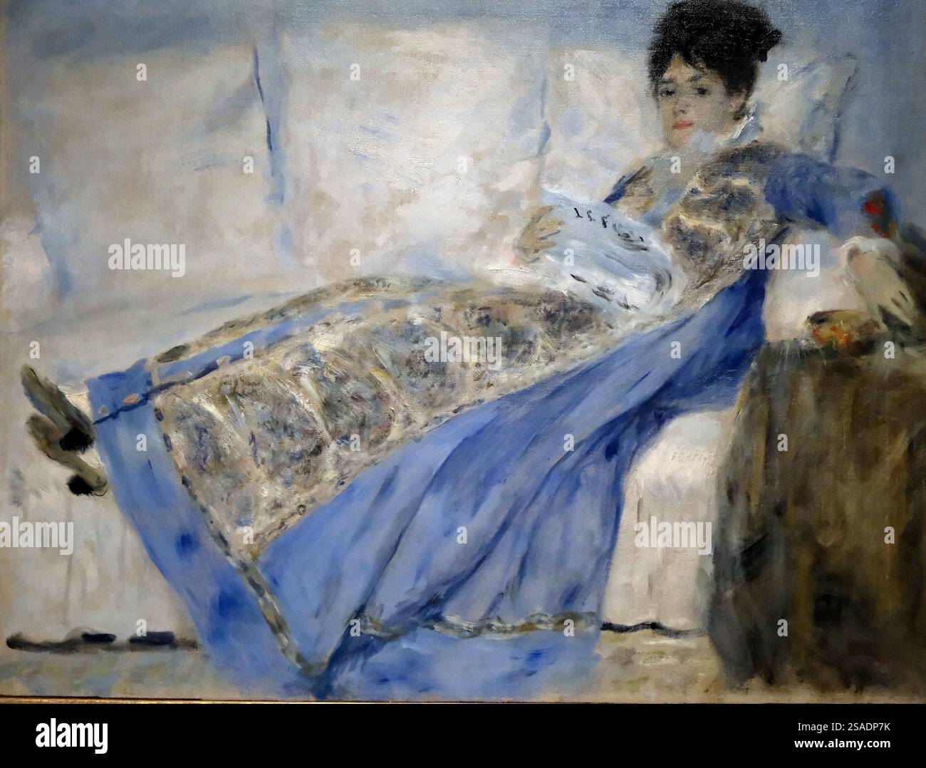 Calouste Gulbenkian Museum. Portrait of Camille Monet. Pierre Auguste ...