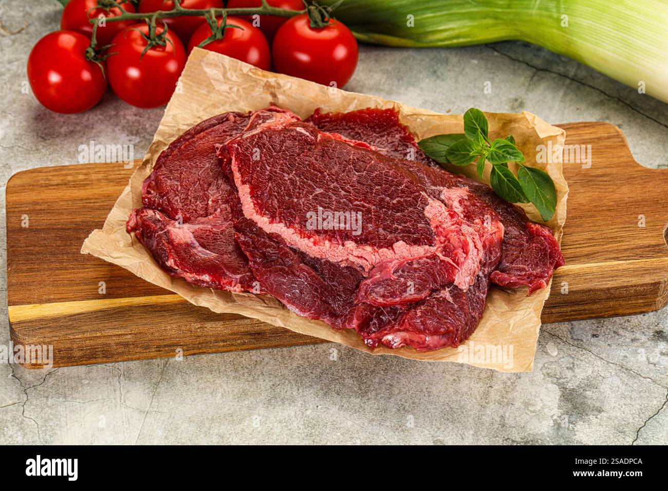 Raw beef cheeks cut meat for cooking Stock Photo - Alamy