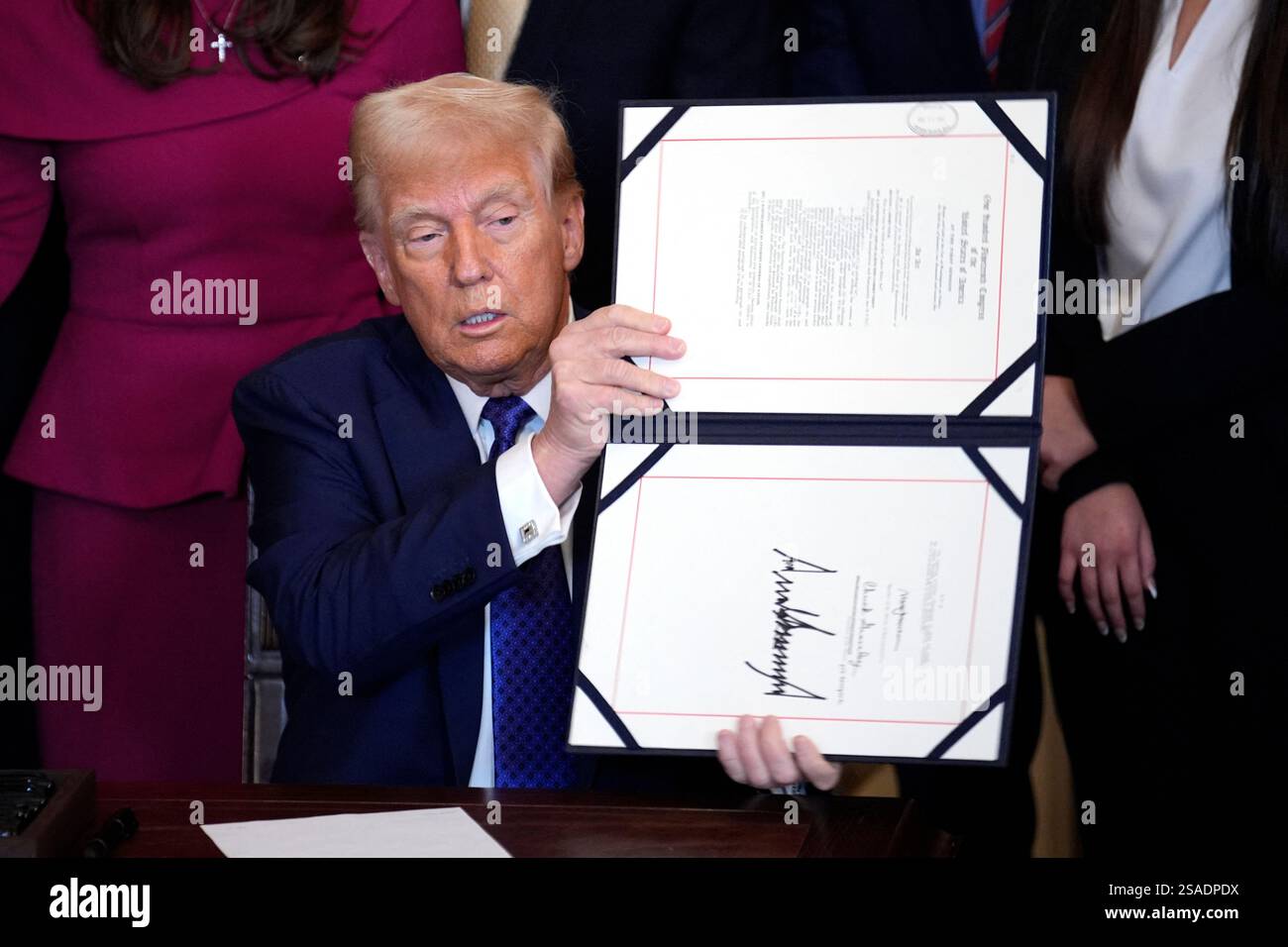 Washington, United States. 29th Jan, 2025. US President Donald Trump ...