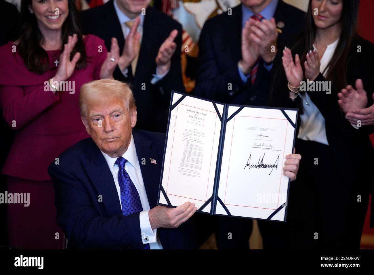 Washington, United States. 29th Jan, 2025. US President Donald Trump ...
