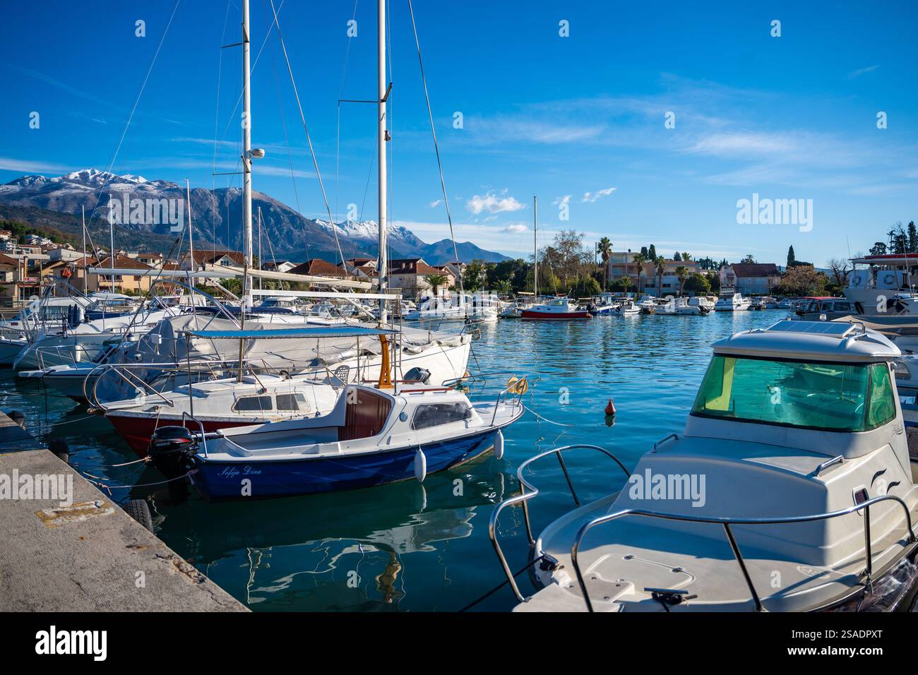 Tivat, Montenegro - January 7, 2025: Marine of Porto Montenegro with ...