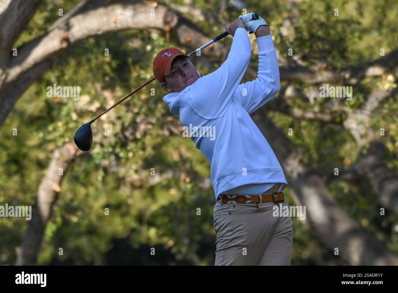 Thousand Oaks, United States. 28th Jan, 2025. Texas longhorns golfer ...