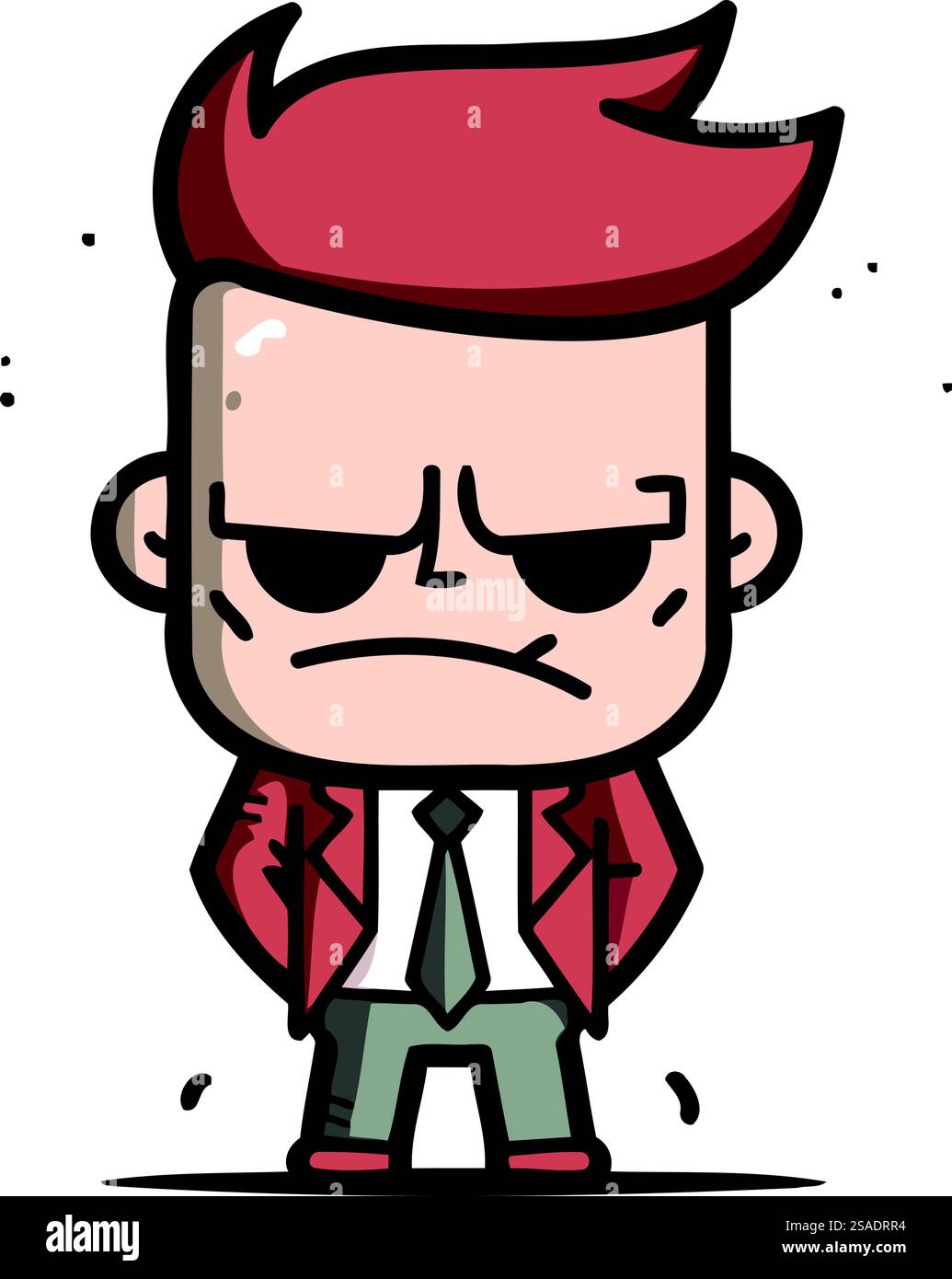 Angry Businessman Cartoon Vector Illustration Stock Vector Image & Art ...