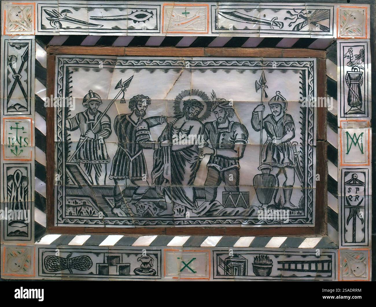 Museum of the Orient. Way of the cross. 10th Station: Jesus clothes are ...