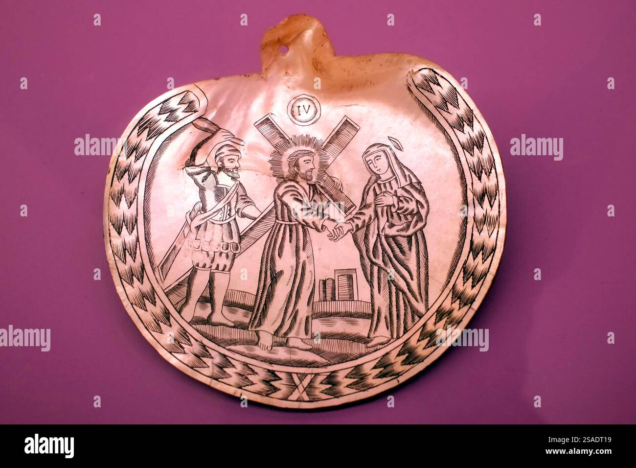 Museum of the Orient. Way of the cross. 4th Station: Jesus meets His ...