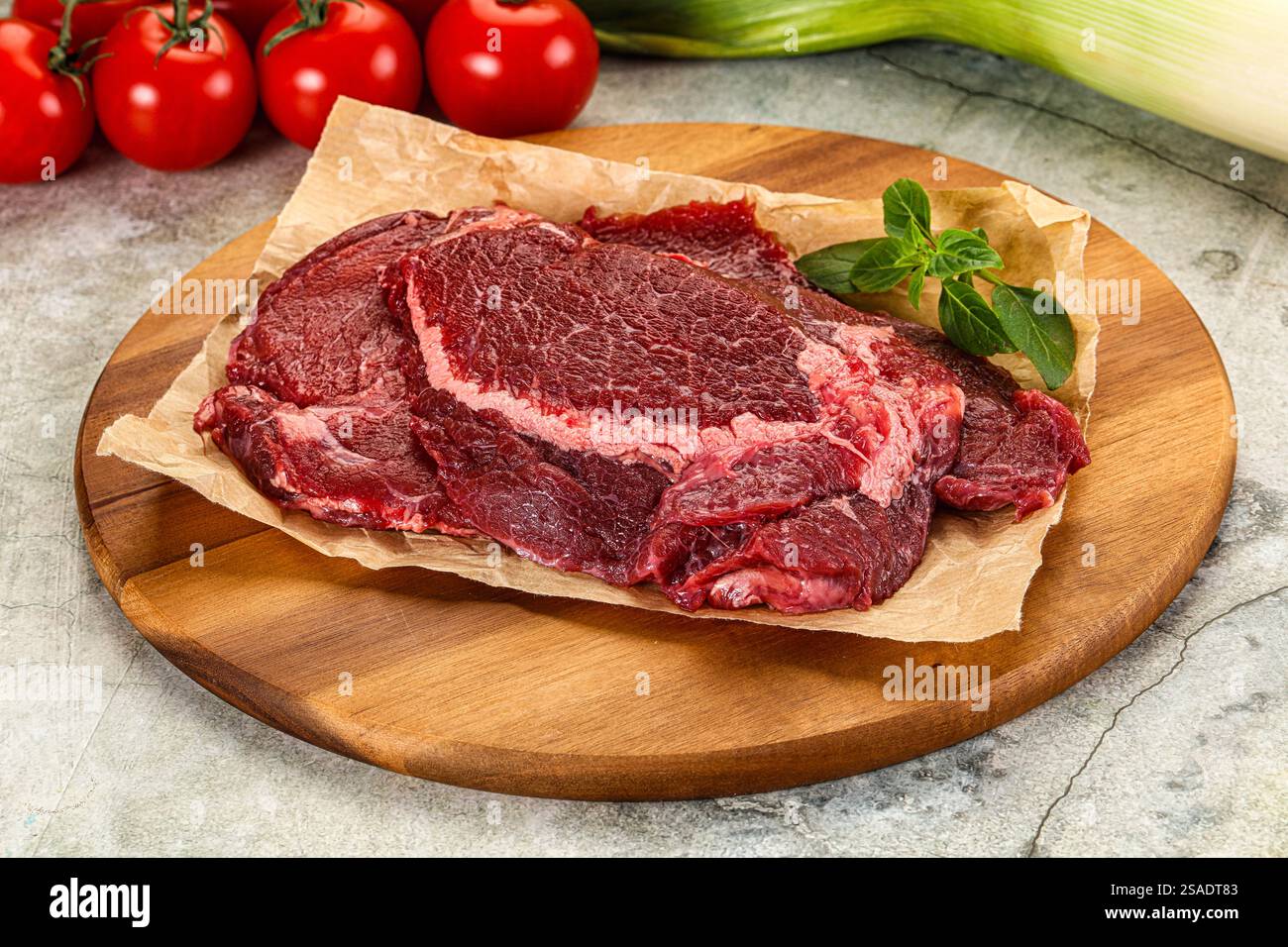 Raw beef cheeks cut meat for cooking Stock Photo - Alamy