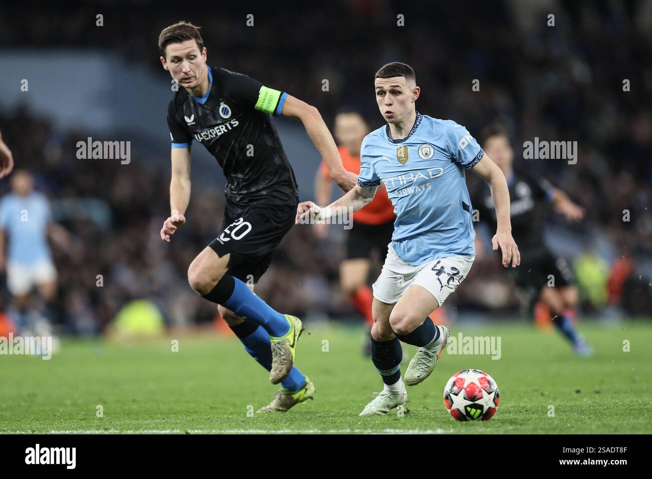 Manchester, UK. 29th Jan, 2025. Club's Hans Vanaken and Manchester City ...