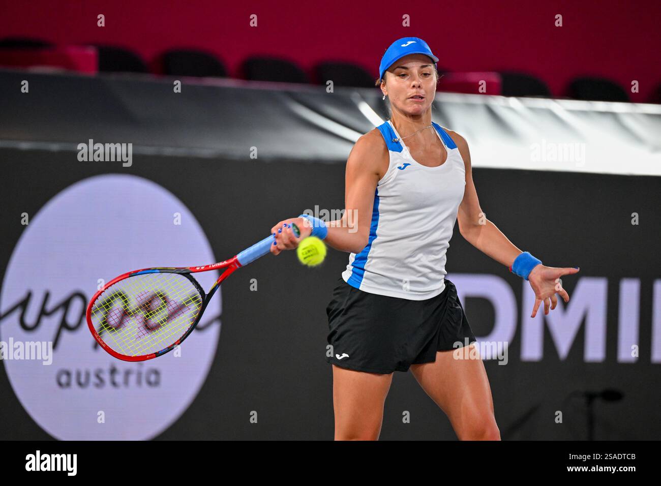 LINZ, AUSTRIA -JANUARY 29: Viktoriya Tomova of Bulgaria in action in ...