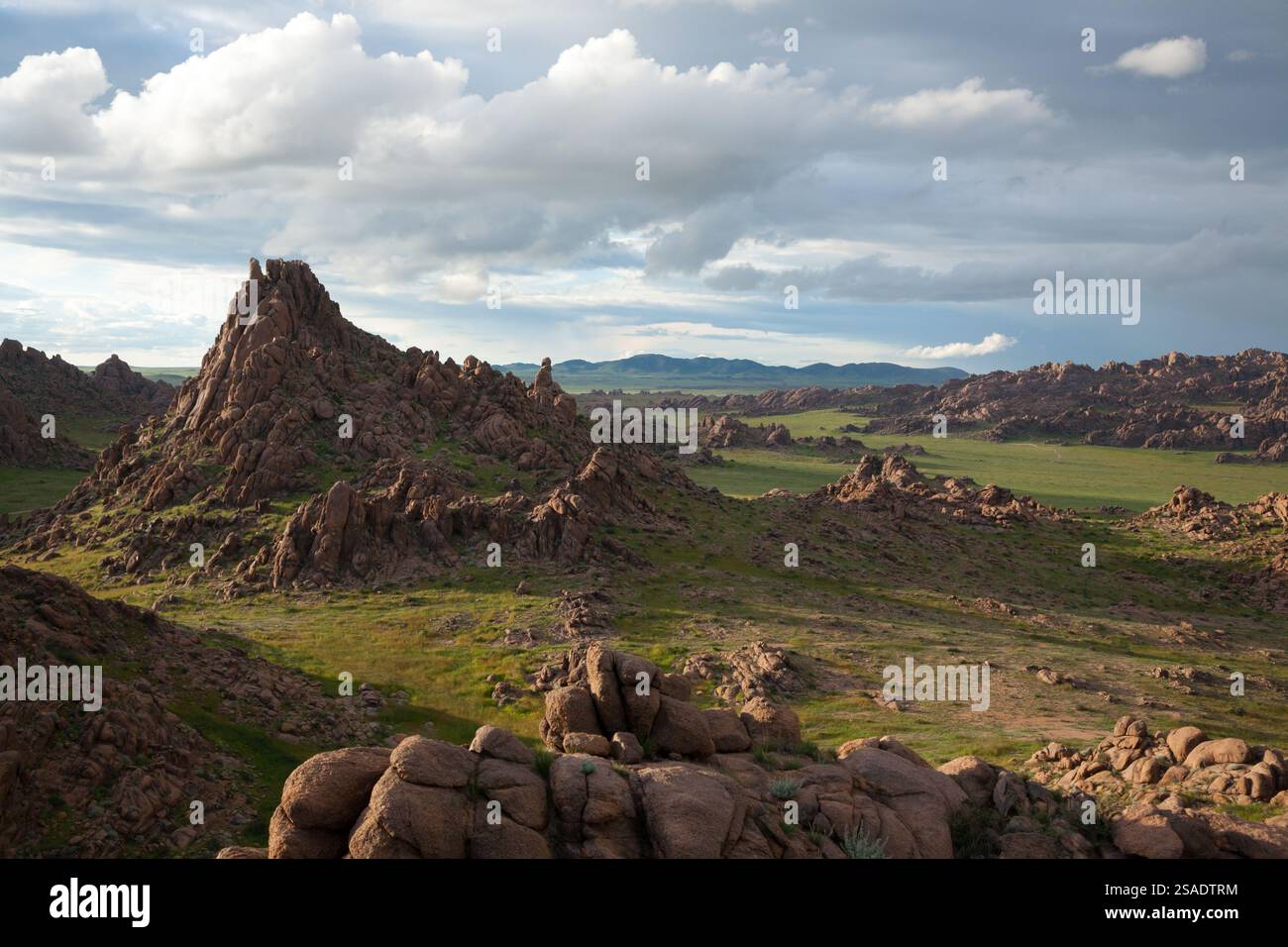 Ikh gazriin chuluu National Park landscape, Mongolia. Gobi desert area ...