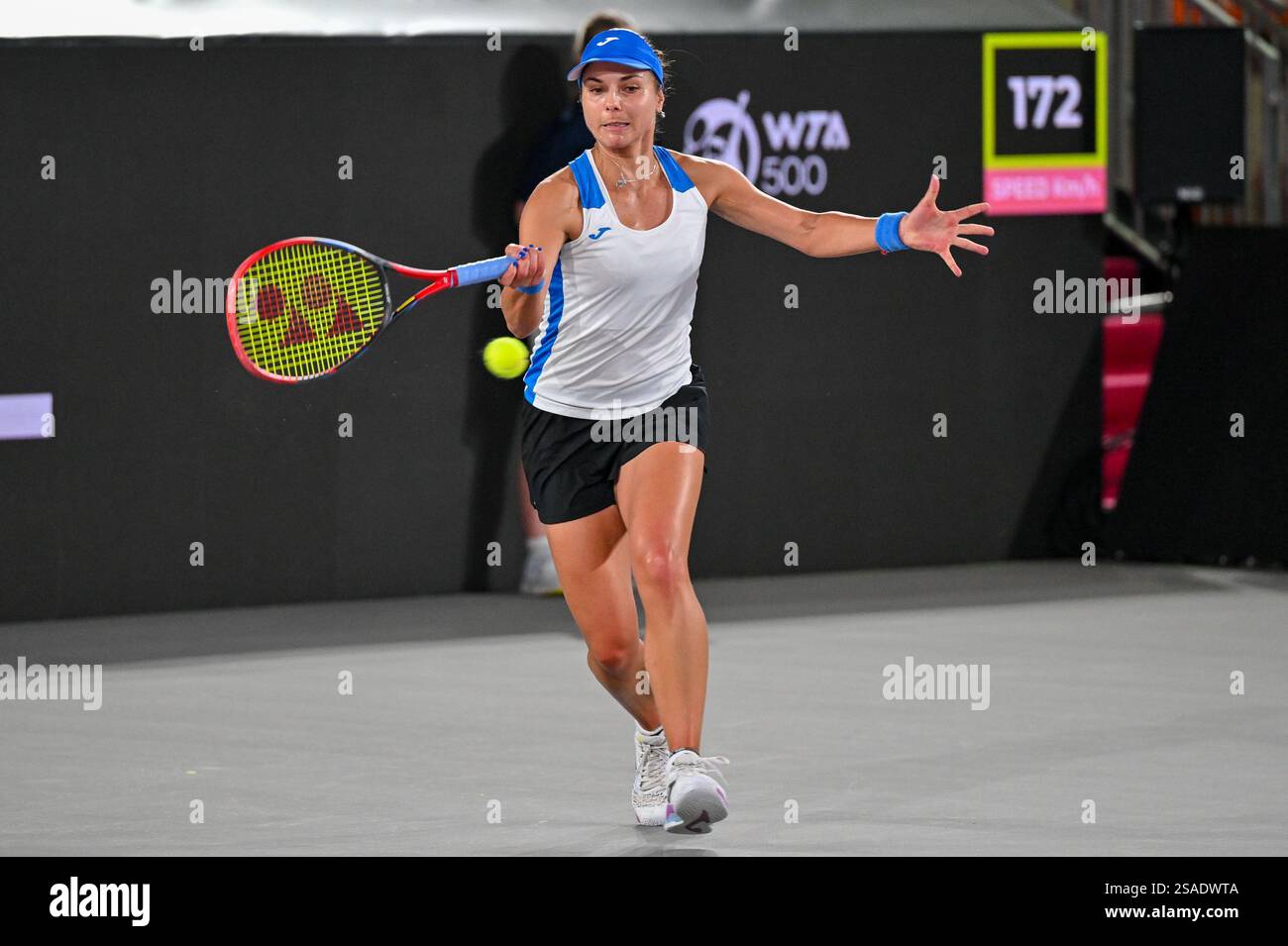 LINZ, AUSTRIA -JANUARY 29: Viktoriya Tomova of Bulgaria in action in ...