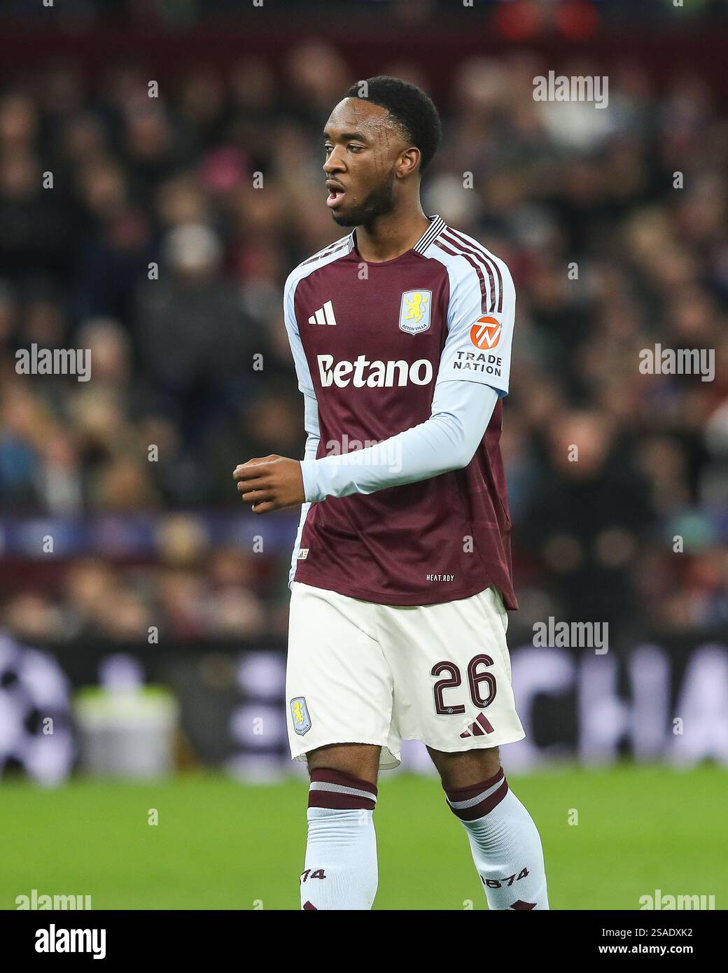 Lamare Bogarde of Aston Villa during the UEFA Champions League Matchday ...
