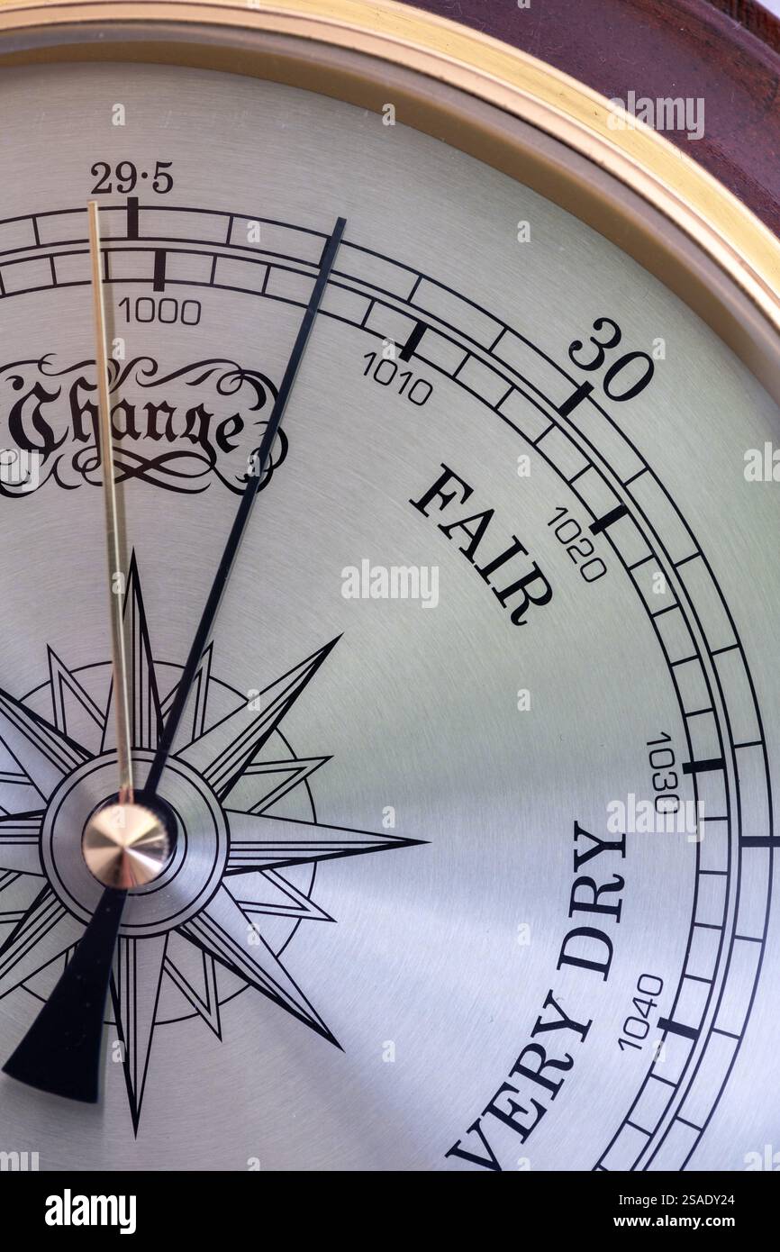 Barometer mounted on wall hi-res stock photography and images - Alamy