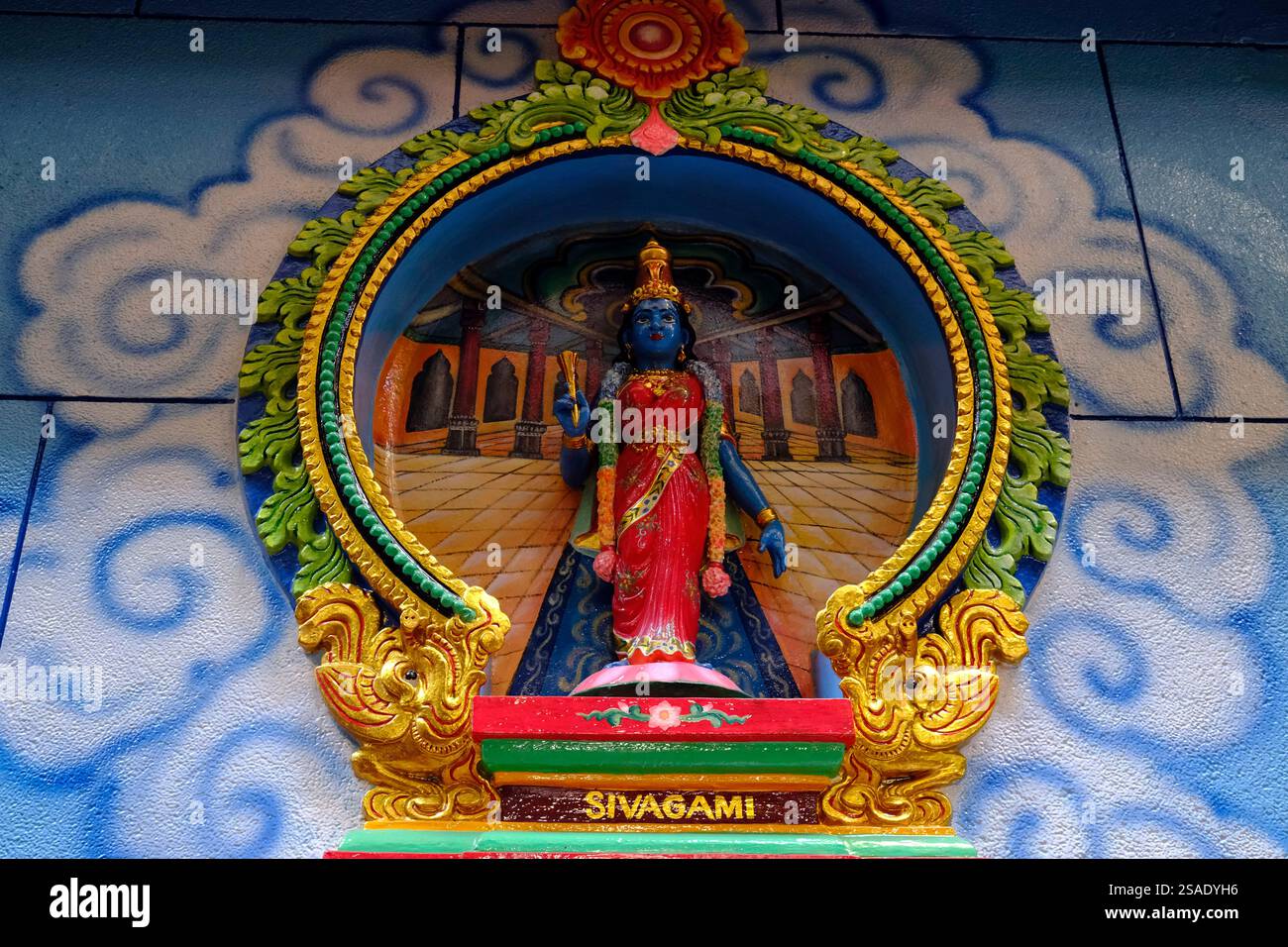 Mariamman Hindu Temple. Goddess Sivagam. Sivagami is a form of goddess ...